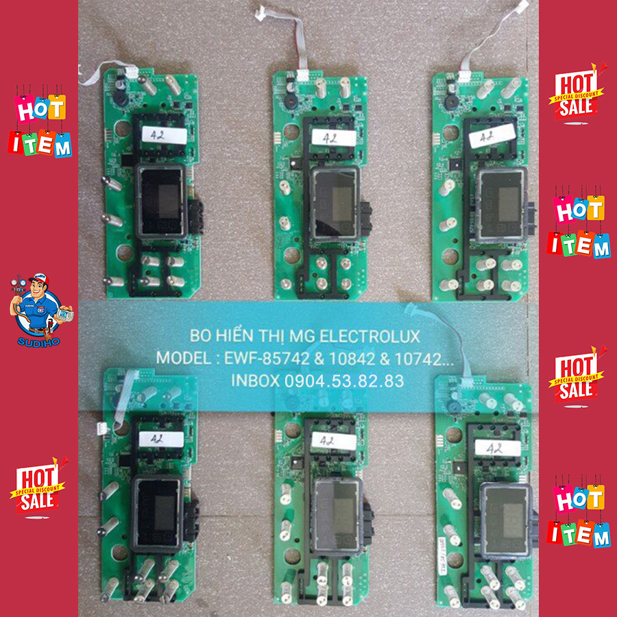 Bo Hiển Thị Máy Giặt Electrolux EWF-85742 10842 10742 | Sudiho