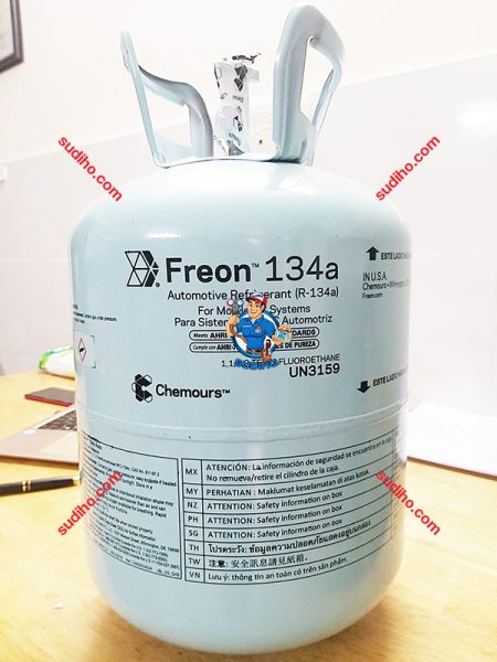 Gas Lạnh R134A Chemours Freon Xuất Xứ Mỹ (USA) Bình 13.62Kg Chính Hãng ...